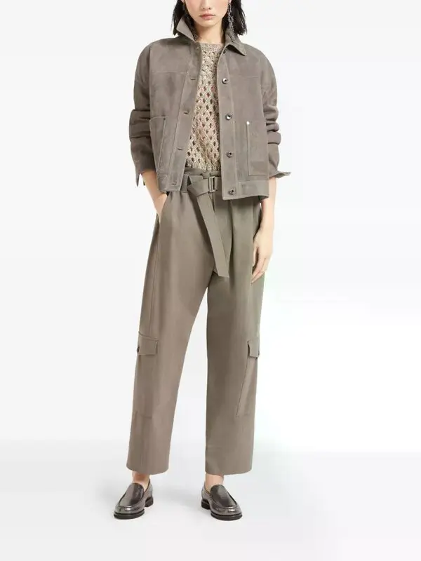 Brunello Cucinelli Belted Utility Trousers