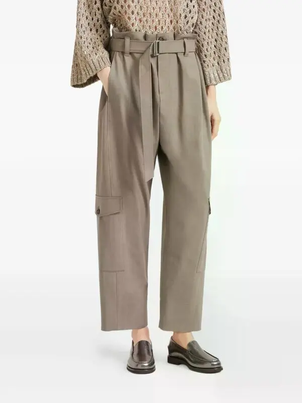 Brunello Cucinelli Belted Utility Trousers