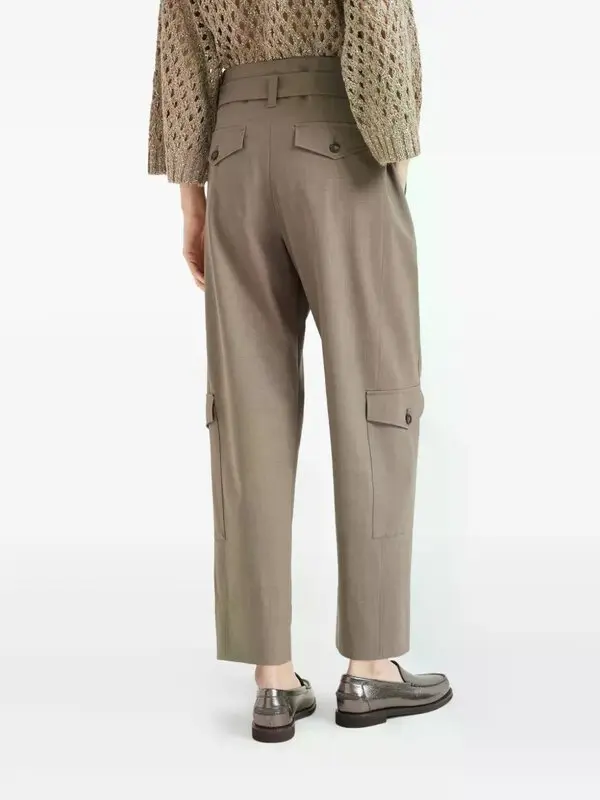 Brunello Cucinelli Belted Utility Trousers