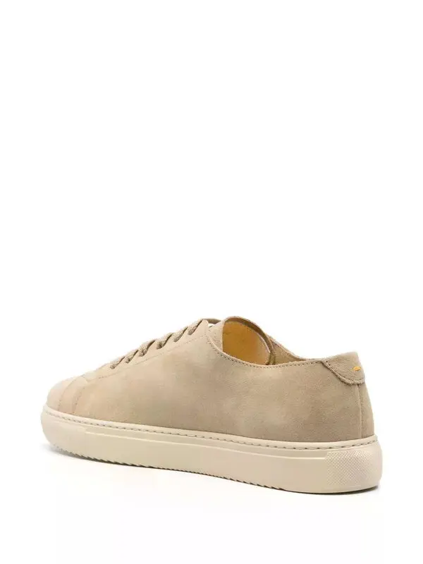 DOUCAL'S Logo-debossed Suede Sneakers - Neutrals