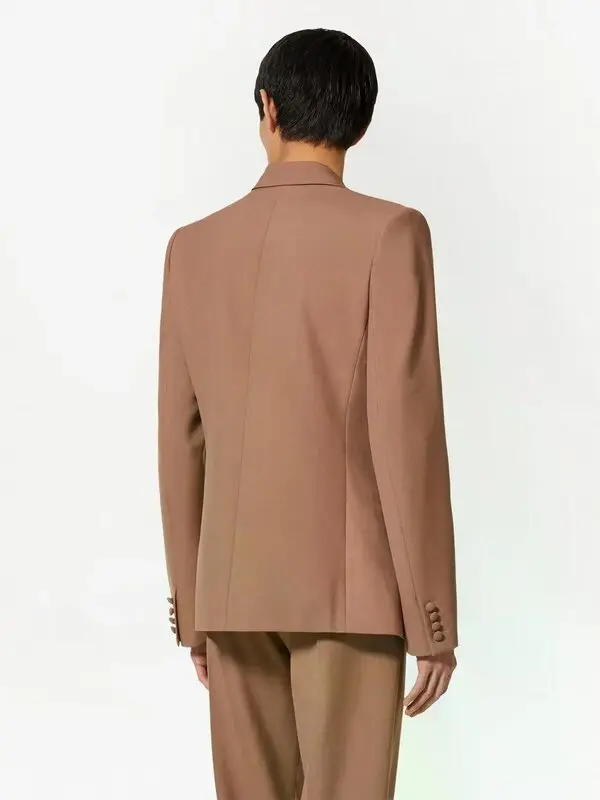 Valentino Garavani Logo-patch Single-breasted Blazer