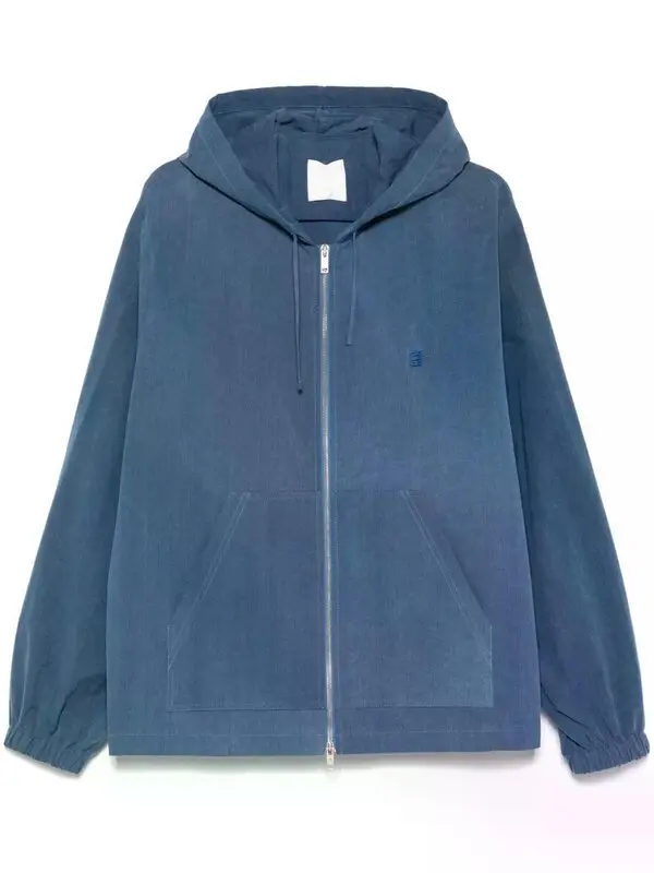 Givenchy 4g-motif Cotton Hoodie - Blue