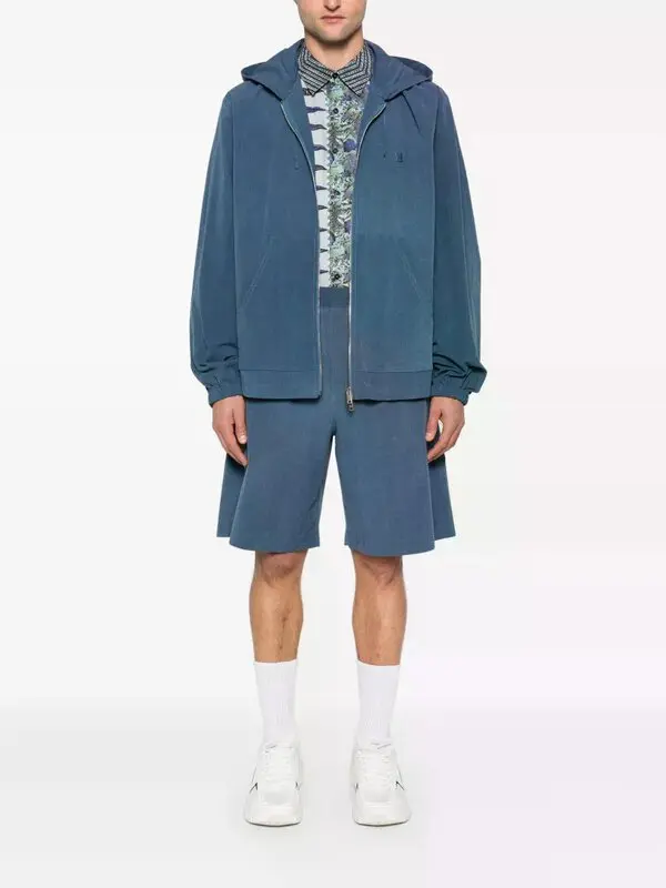 Givenchy 4g-motif Cotton Hoodie - Blue