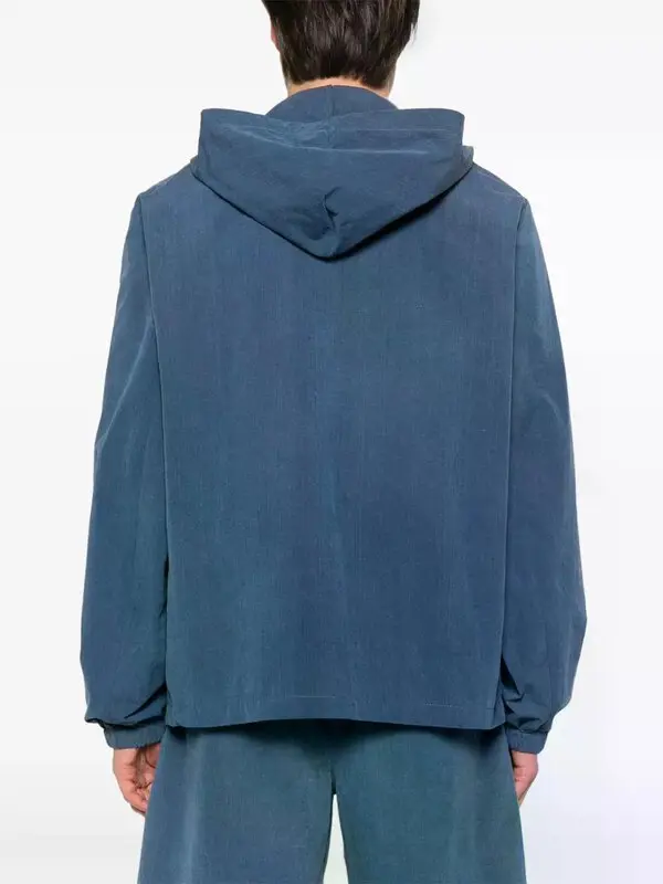 Givenchy 4g-motif Cotton Hoodie - Blue