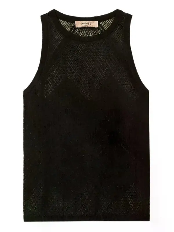 TWINSET Mesh Tank Top