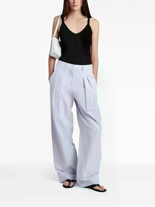 Proenza Schouler White Label Eleanor Paint Trousers - Blue