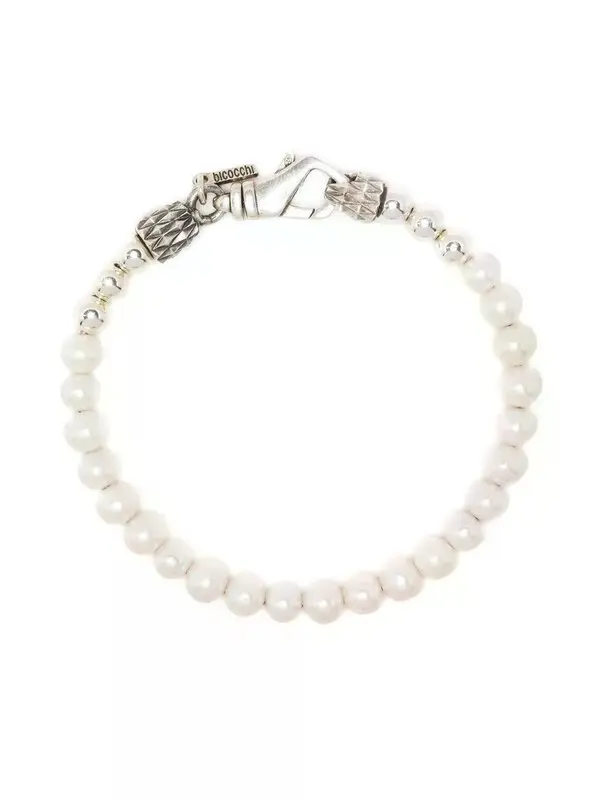 Emanuele Bicocchi Freshwater Pearl And Sterling Bracelet - Silver