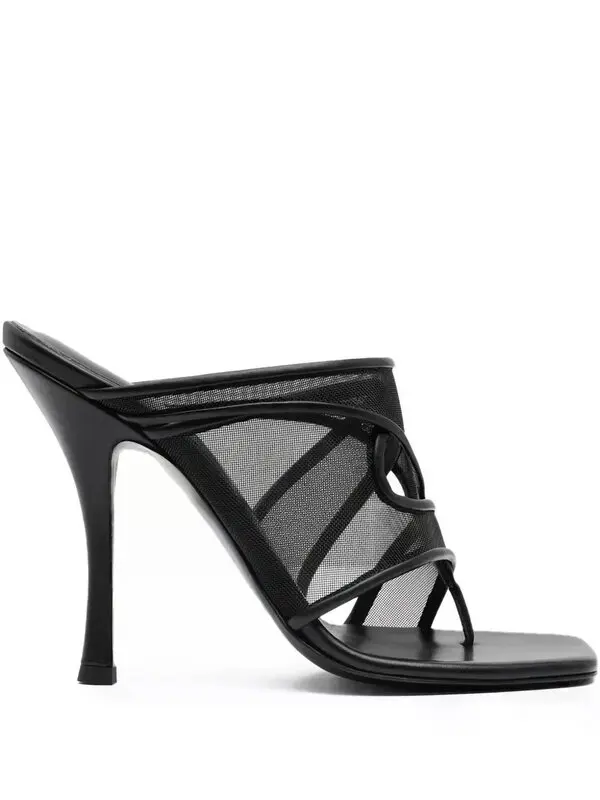 Christopher Esber Ringer Mesh-panel Heeled Mules