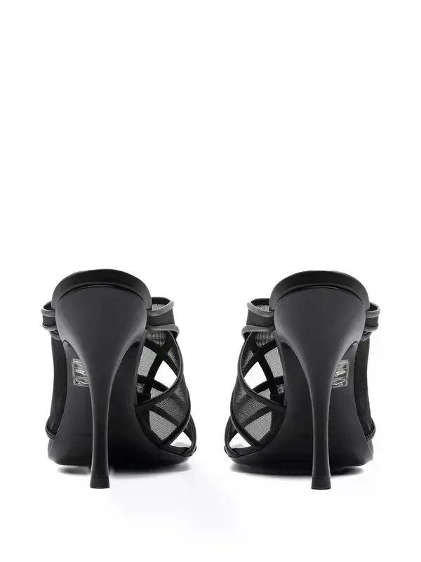 Christopher Esber Ringer Mesh-panel Heeled Mules