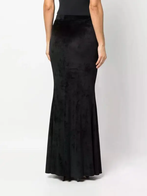 Gcds Velvet Maxi Skirt