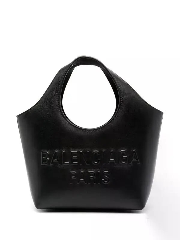 Balenciaga Cracked Texture Tote Bag - Black