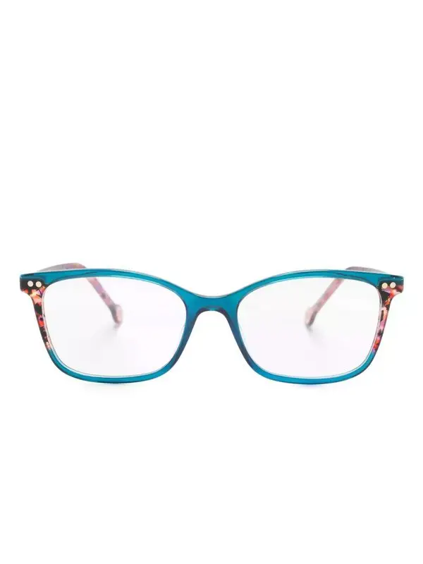 Carolina Herrera Logo-engraved Square-frame Glasses