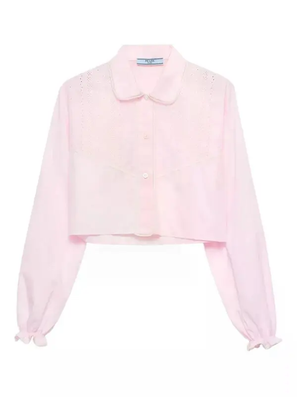 Prada Batiste-embroidered Shirt