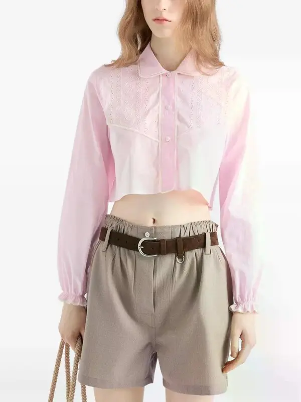Prada Batiste-embroidered Shirt