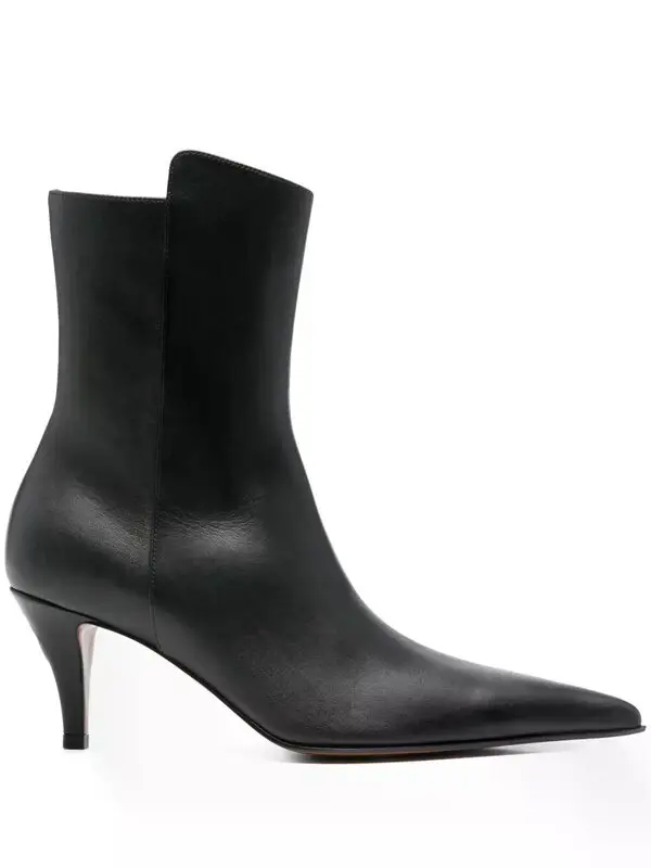 Alexander McQueen 80mm Leather Ankle Boots