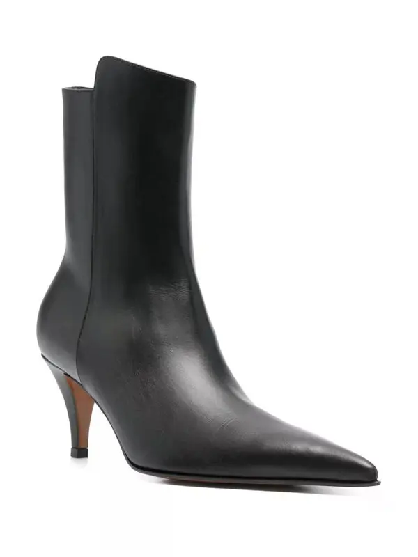 Alexander McQueen 80mm Leather Ankle Boots