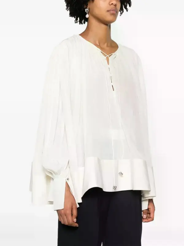 LANVIN Gathered Drop-shoulder Kaftan