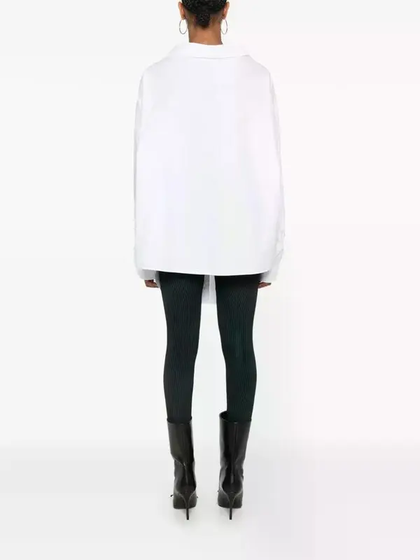 Balenciaga Cotton Poplin Off-shoulder Shirt
