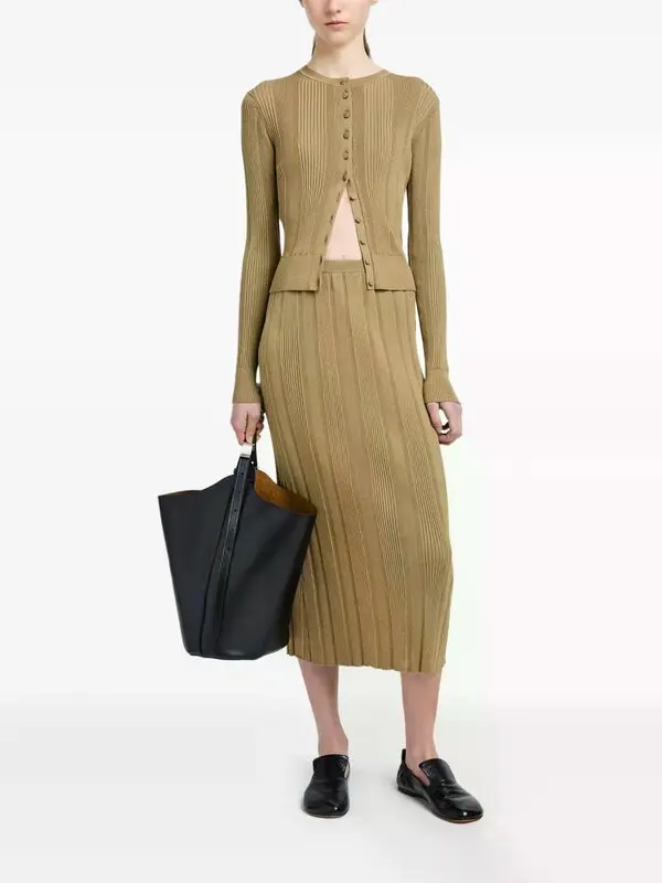 Proenza Schouler Currin Cardigan - Neutrals