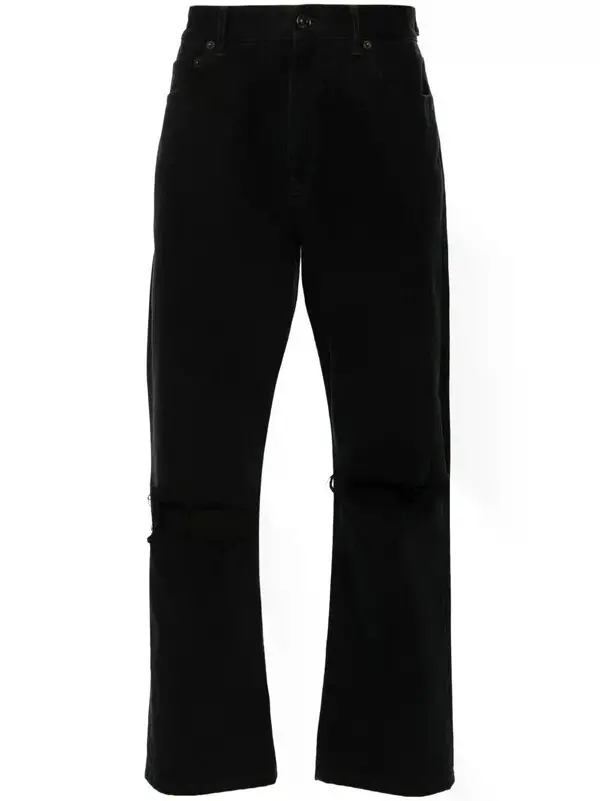 Balenciaga Distressed Straight-leg Jeans