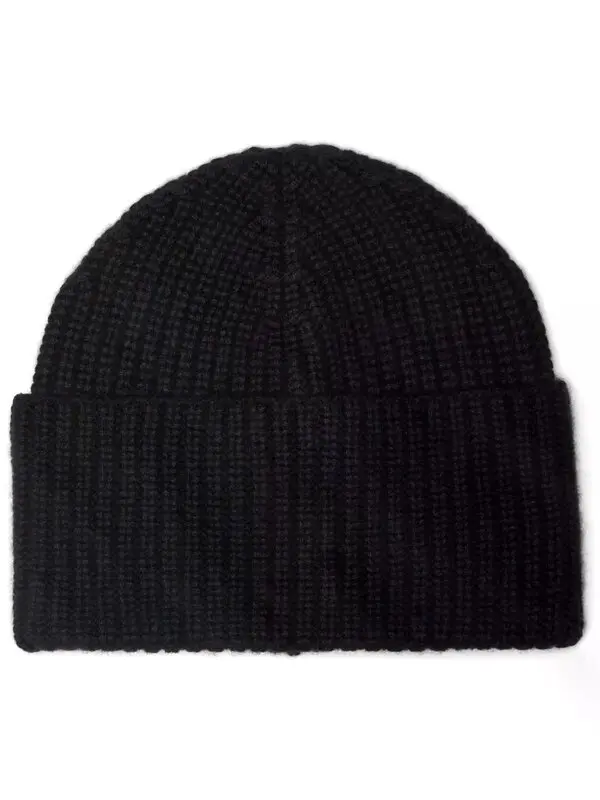 Brunello Cucinelli Cashmere Beanie Hat - Black