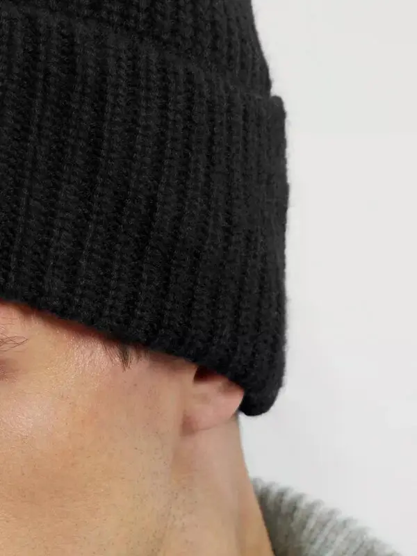Brunello Cucinelli Cashmere Beanie Hat - Black