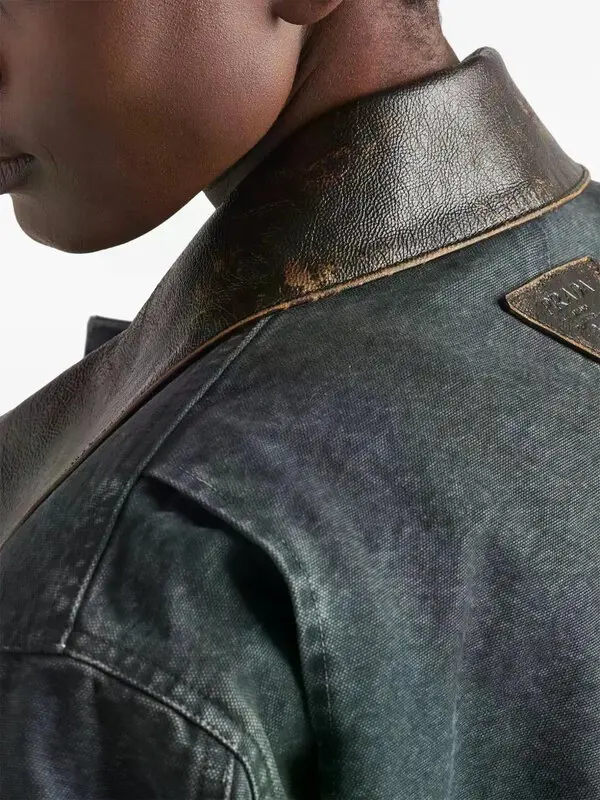 Prada Triangle-logo Canvas Jacket
