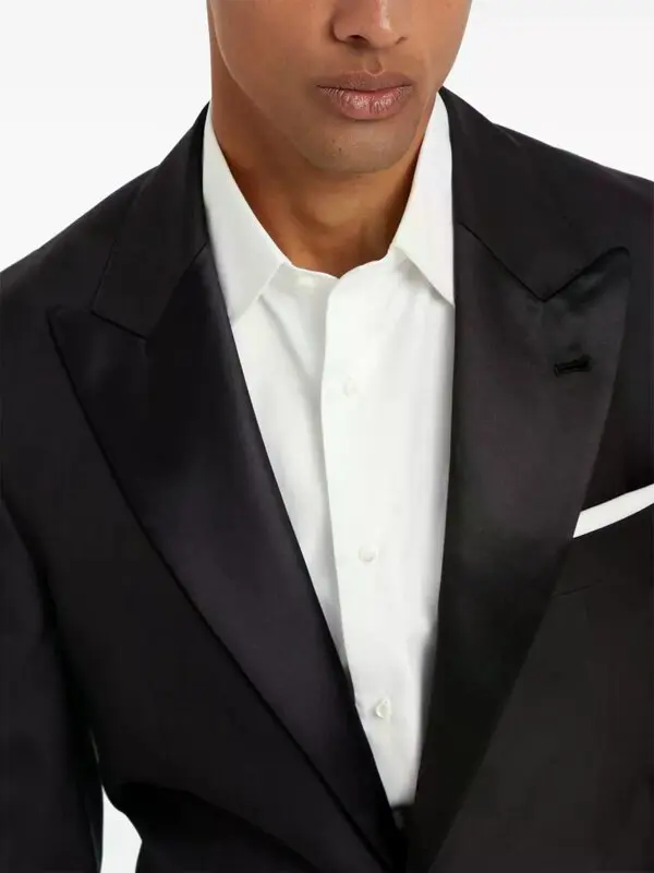 Brunello Cucinelli Single-breasted Wool Suit - Black