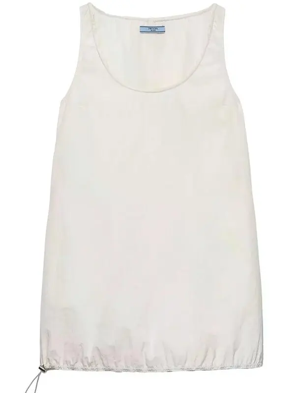 Prada Pongé Sleeveless Mini Dress