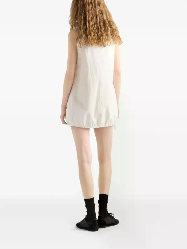 Prada Pongé Sleeveless Mini Dress
