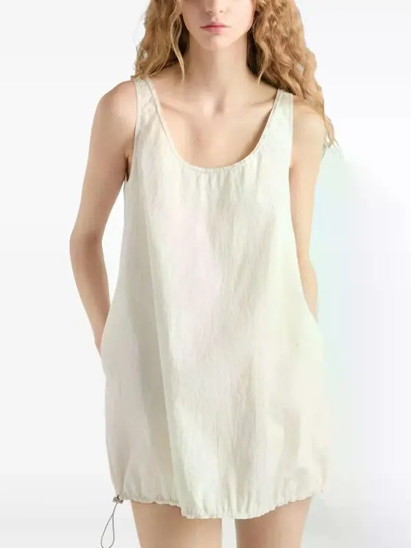 Prada Pongé Sleeveless Mini Dress
