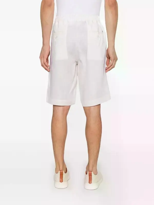 Herno Linen Shorts - Neutrals