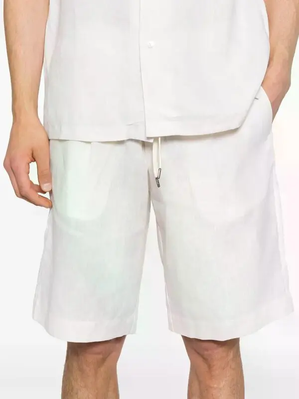 Herno Linen Shorts - Neutrals