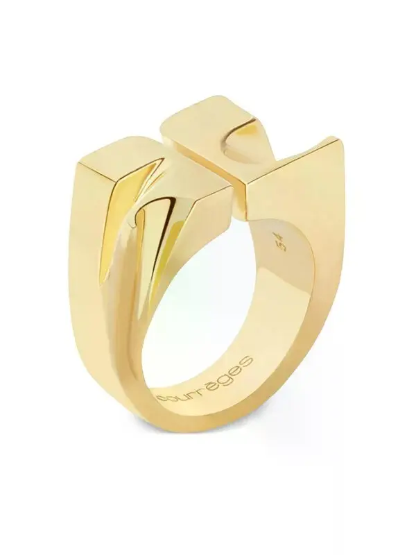 COURREGES Ac Signet Ring - Gold