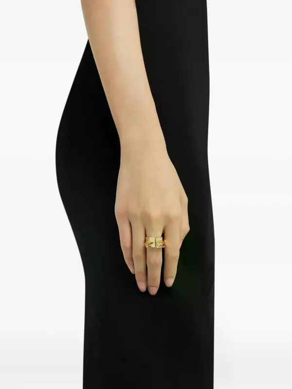 COURREGES Ac Signet Ring - Gold