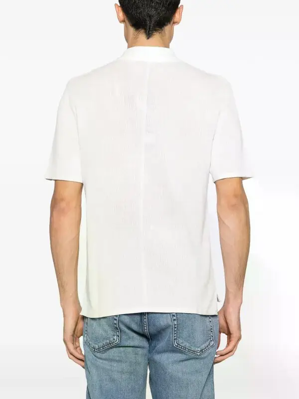 Rag & Bone Harvey Ribbed-knit Polo Shirt