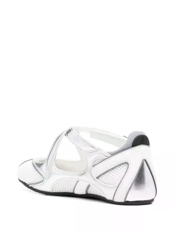 Attico Nomad Ballerina Flats - Silver