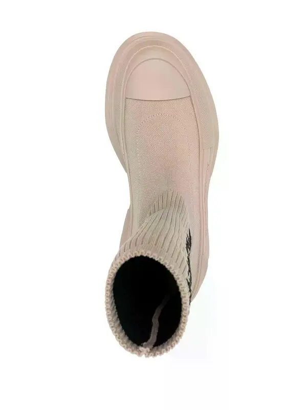 Alexander McQueen Tread Sock-style Boots - Neutrals