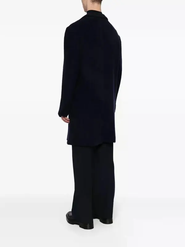 Kiton Single-breasted Fleece Coat