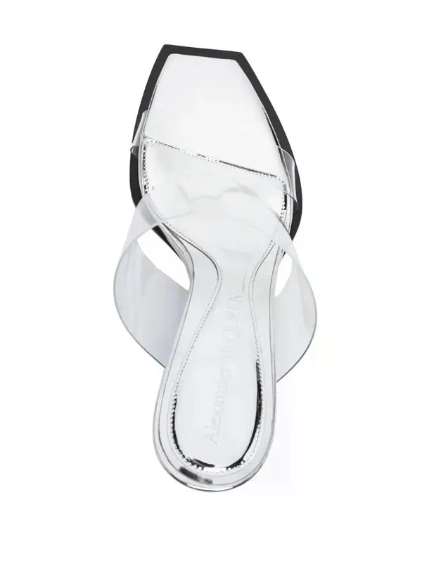 Alexander McQueen Shard Transparent Mules