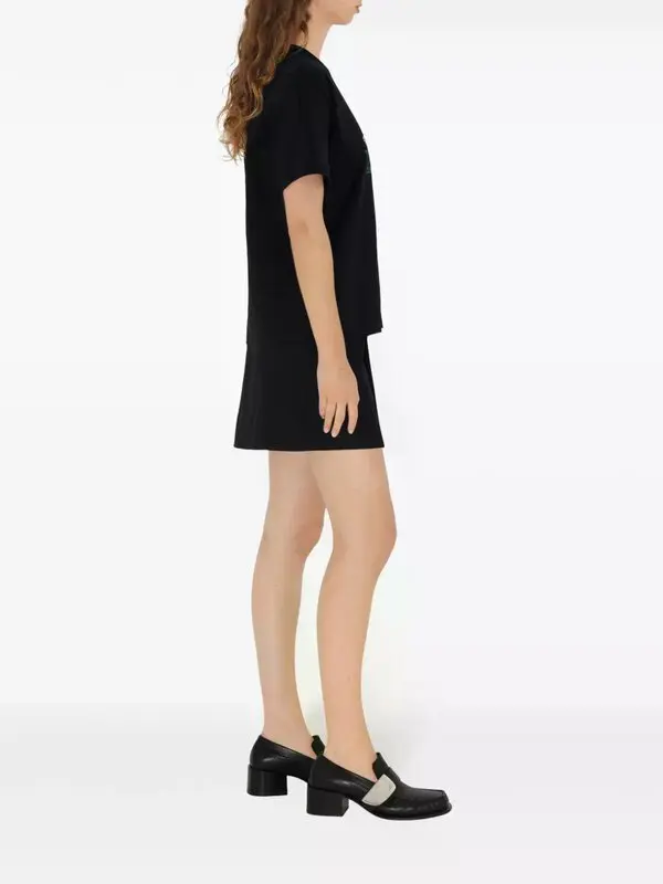 Burberry Daisy Logo Cotton T-shirt - Black