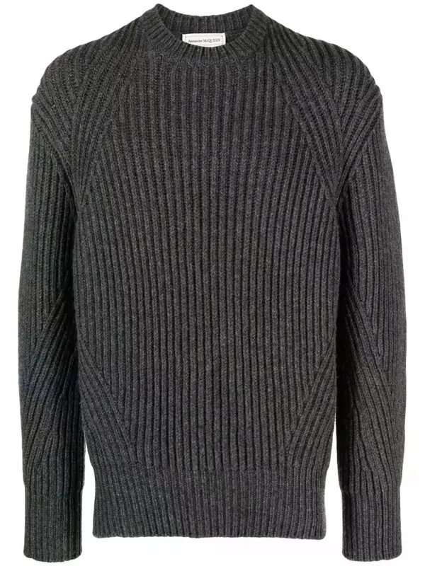 Alexander McQueen Ribbed-knit Wool Jumper