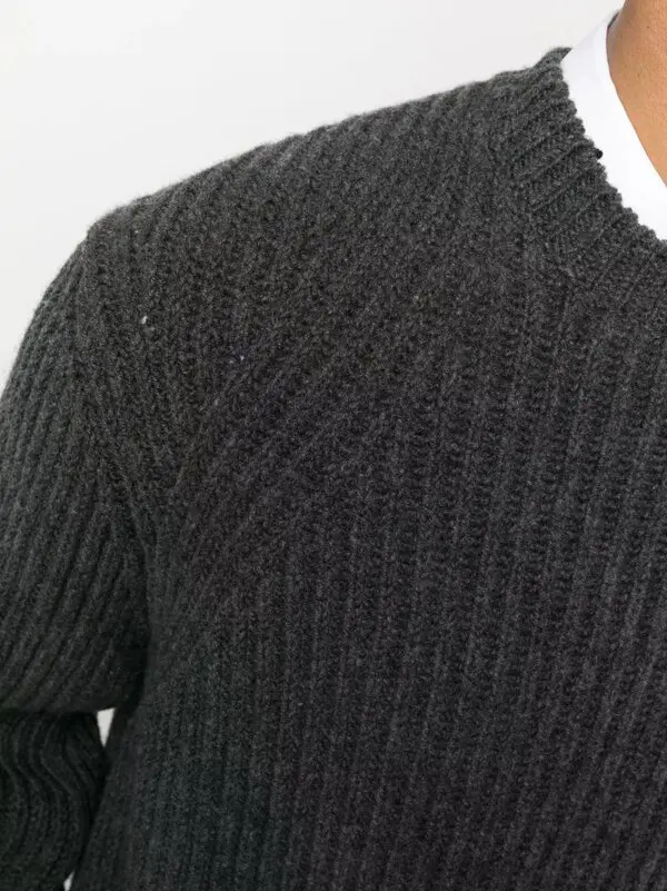 Alexander McQueen Ribbed-knit Wool Jumper
