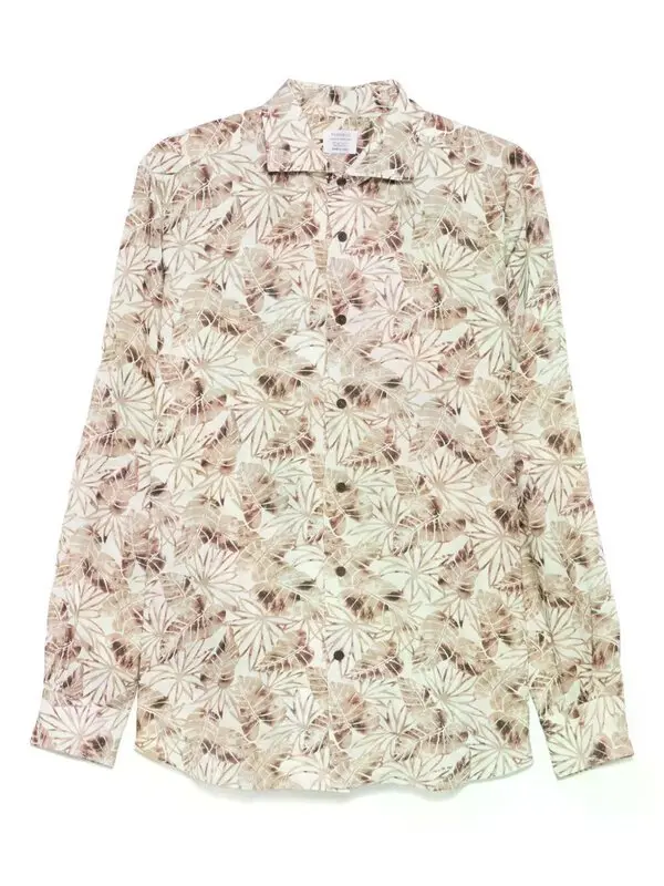 MAZZARELLI Leaf-print Shirt