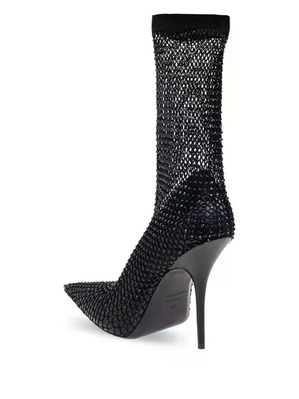 Balenciaga 110mm Avenue Fishnet Booties