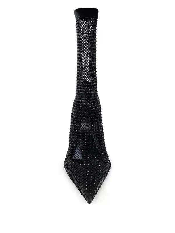 Balenciaga 110mm Avenue Fishnet Booties