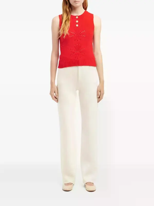 BARRIE Perforated-motif Top
