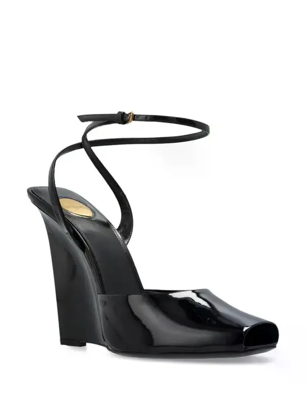 Saint Laurent 110mm La Scandale Sandals - Black