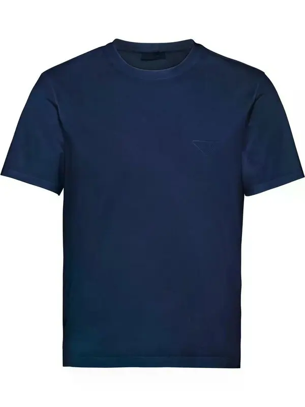 Prada Stretch Cotton T-shirt - Blue