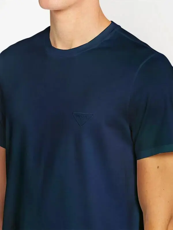 Prada Stretch Cotton T-shirt - Blue